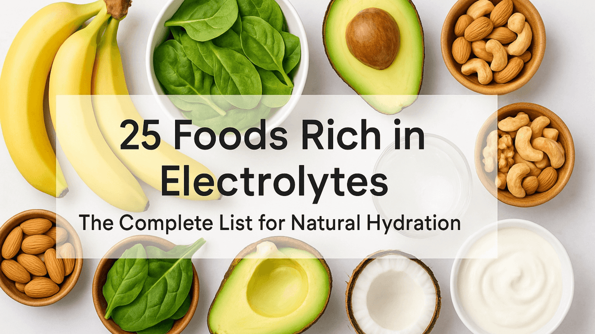 25 Foods Rich in Electrolytes: Complete List for Natural Hydration ...