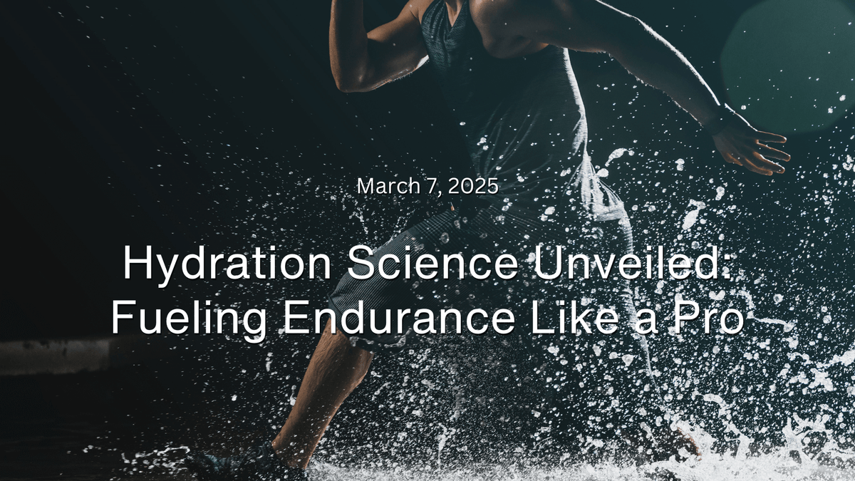 Hydration Science Unveiled: Fueling Endurance Like a Pro – WishNew Wellness