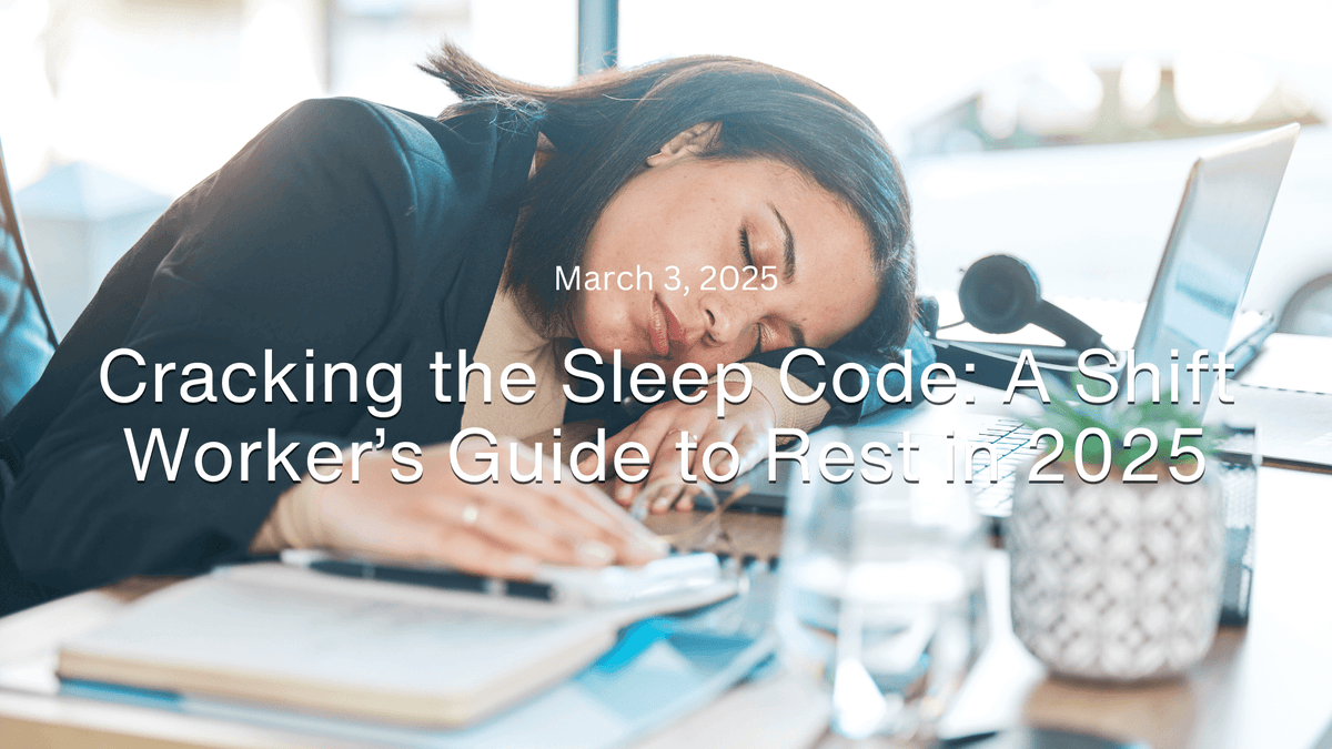 Cracking the Sleep Code: A Shift Worker's Guide to Rest in 2025 ...