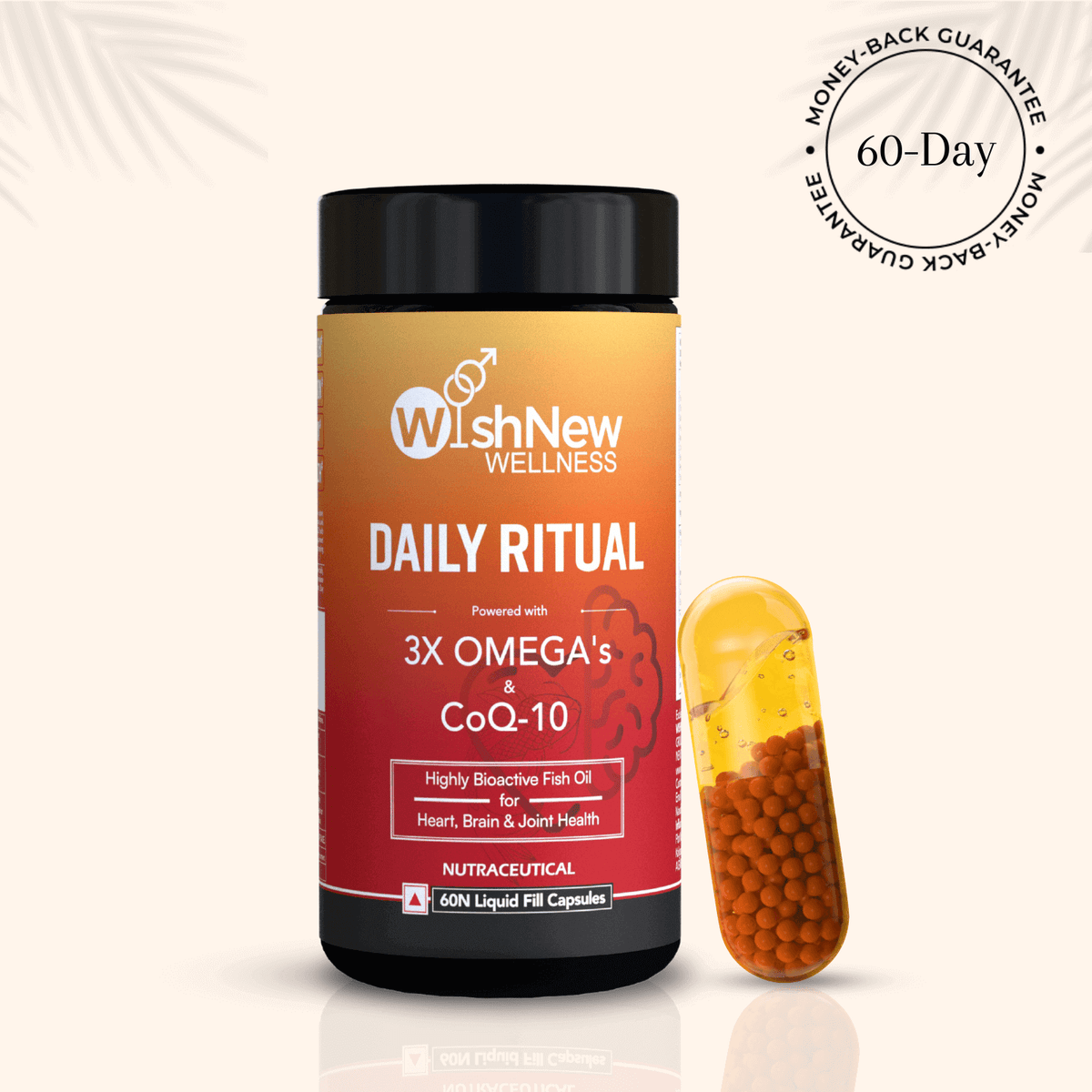Daily Ritual Triple Strength Fish Oil | Omega-3 & CoQ10 Blend – WishNew ...