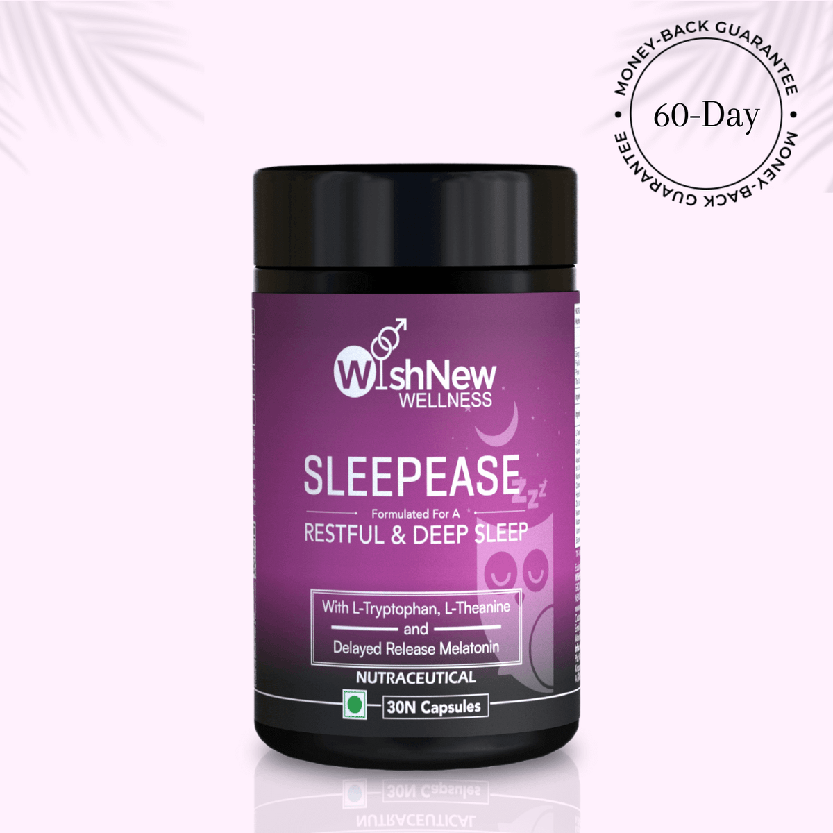 SleepEase Sleep Aid with Melatonin for Restful Nights – WishNew Wellness